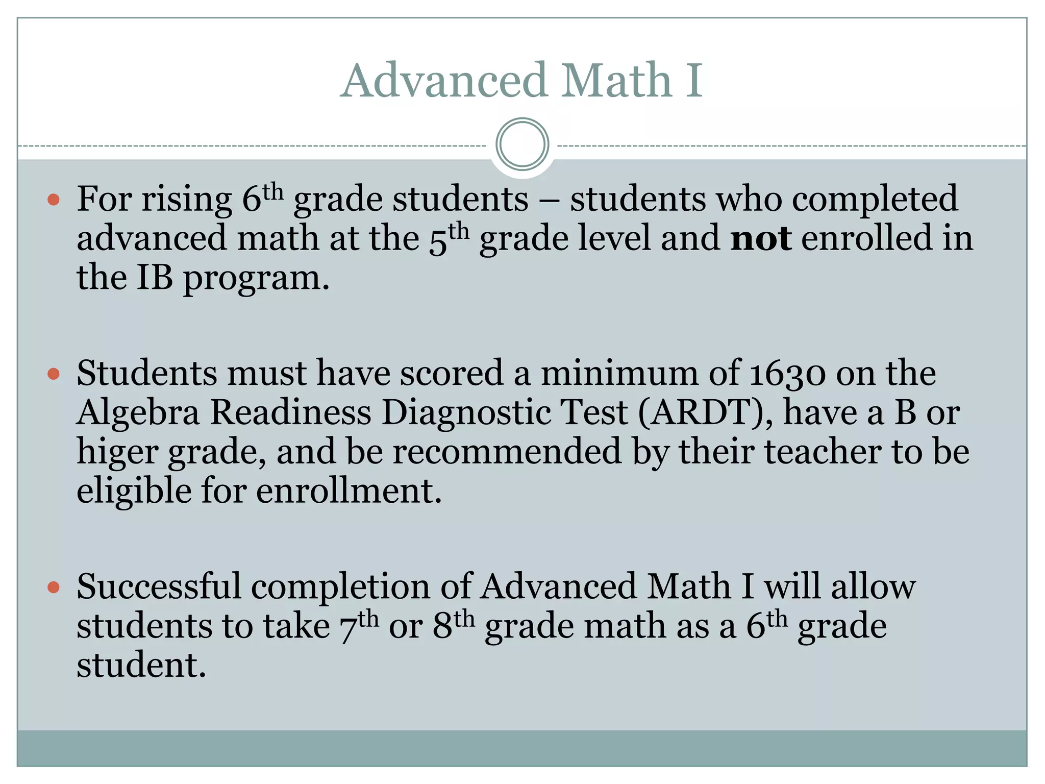 Advanced math i & ii 6-18-2013 | PPT