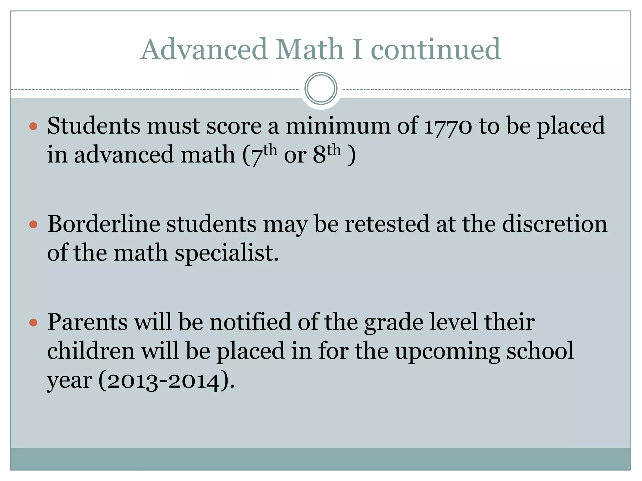 Advanced math i & ii 6-18-2013 | PPT