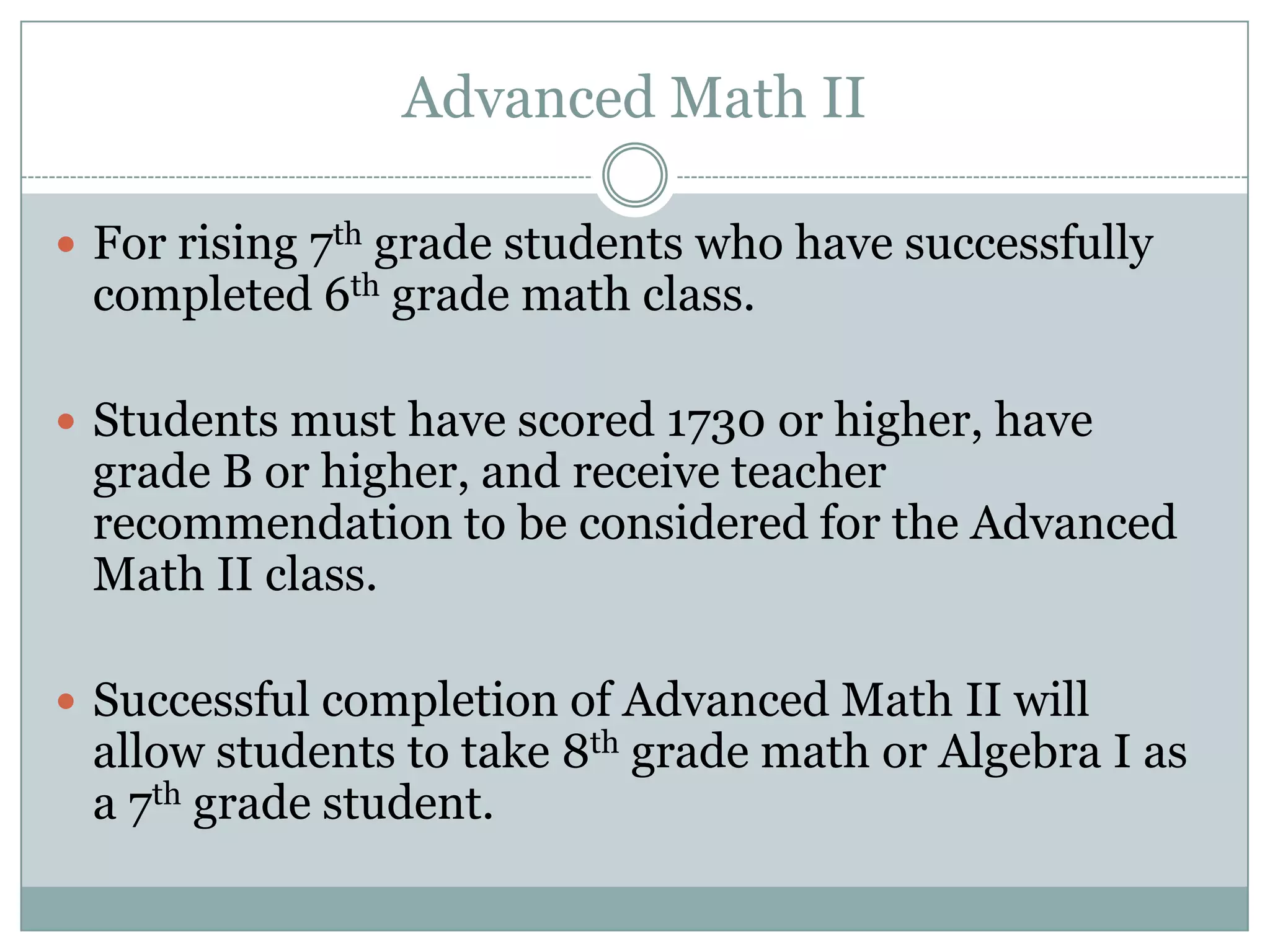 Advanced math i & ii 6-18-2013 | PPT
