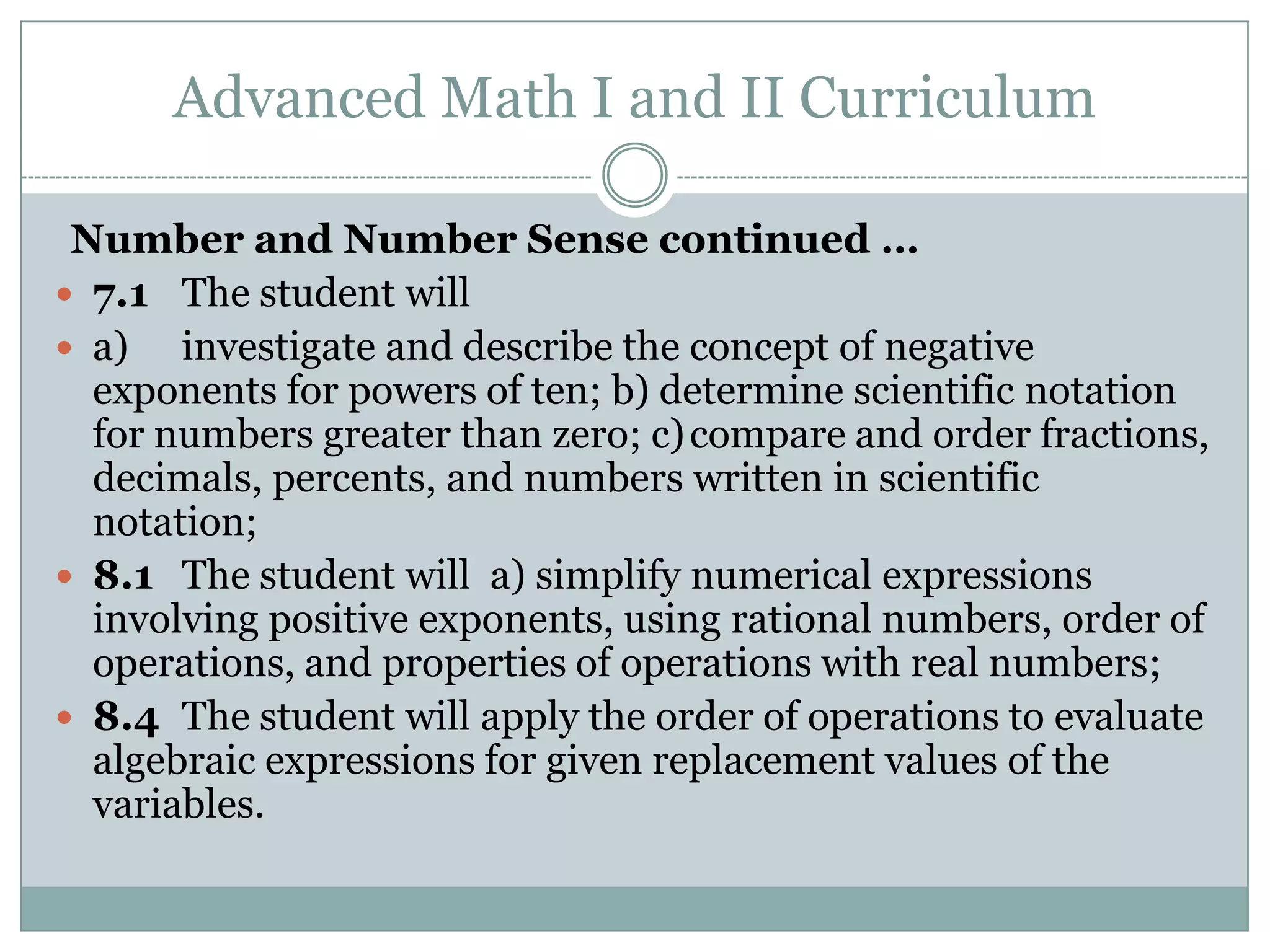 Advanced math i & ii 6-18-2013 | PPT