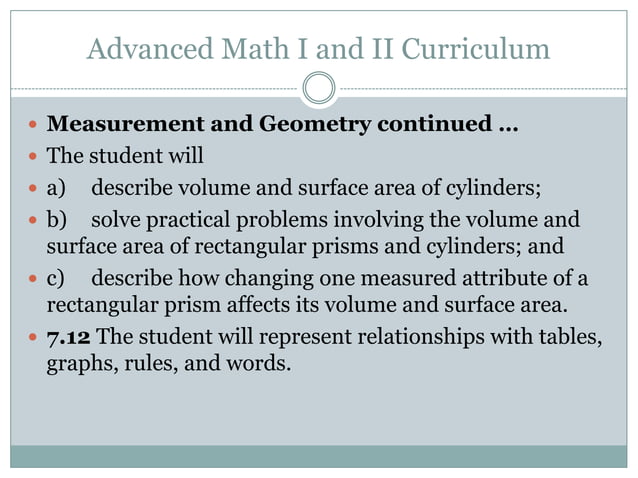Advanced math i & ii 6-18-2013 | PPT