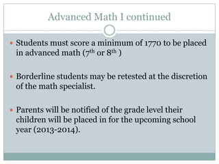Advanced math i & ii 6-18-2013 | PPT