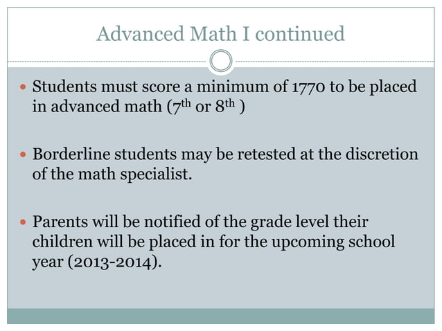 Advanced math i & ii 6-18-2013 | PPT