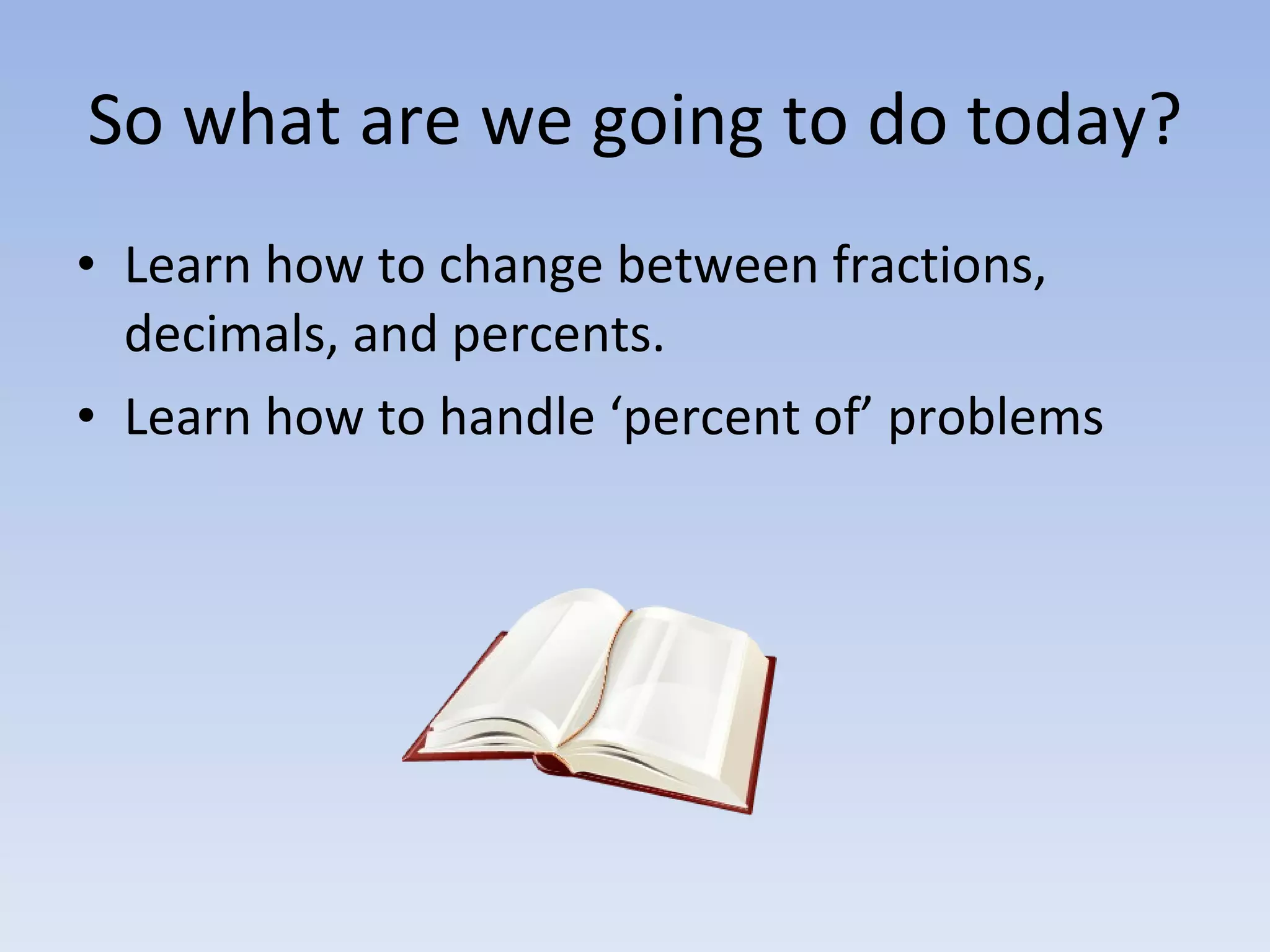 Advanced Math Percentages | PPT