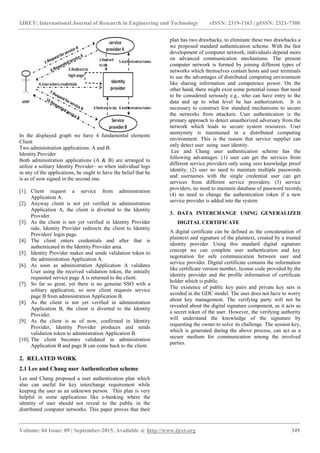 Advanced mechanism for single sign on for distributed computer networks | PDF