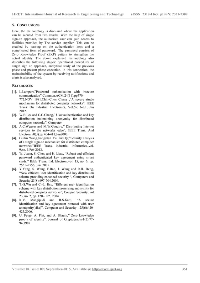 Advanced mechanism for single sign on for distributed computer networks | PDF