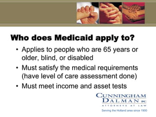 Advanced Medicaid Presentation Resthaven | PPTX | Government Support ...