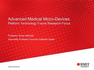 Advanced medical micro devices | PDF | Chemistry | Science