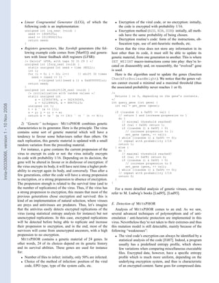 Advanced metamorphic techniques in computer viruses | PDF