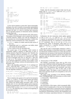Advanced metamorphic techniques in computer viruses | PDF