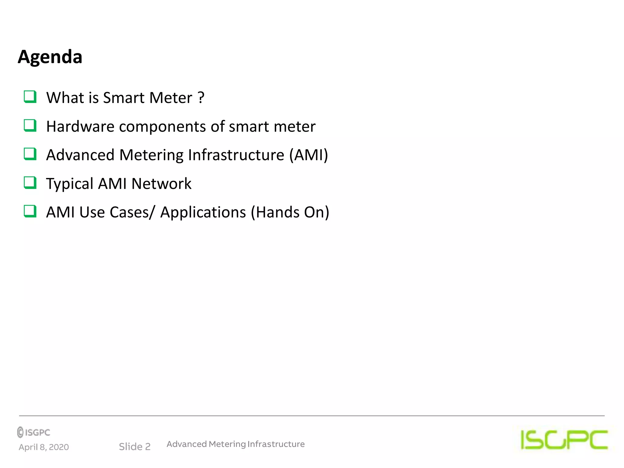 Advanced metering infrastructure (AMI) | PDF