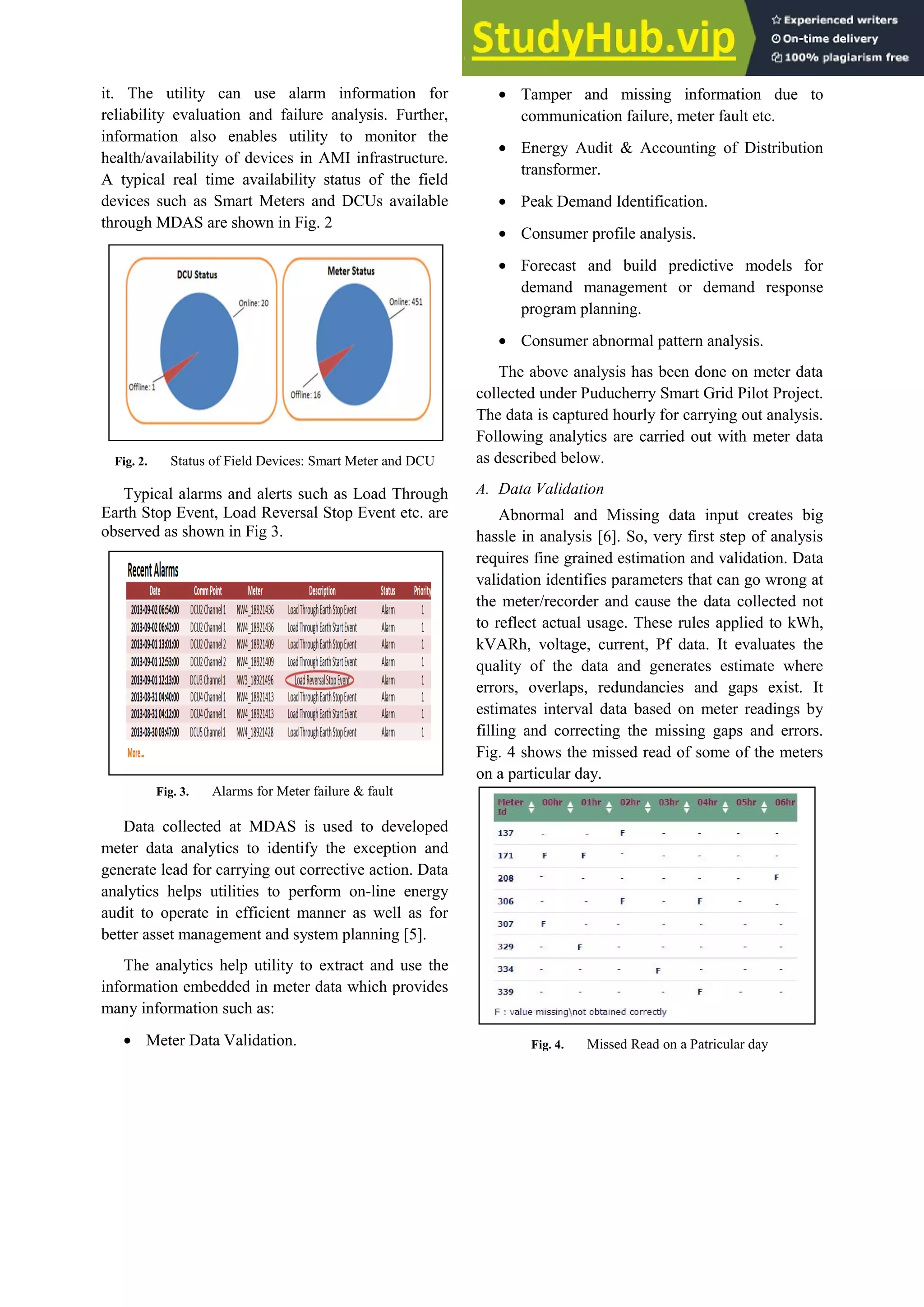 Advanced Metering Infrastructure Analytics A Case Study | PDF