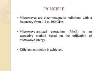 Advanced methods of extraction | PPTX