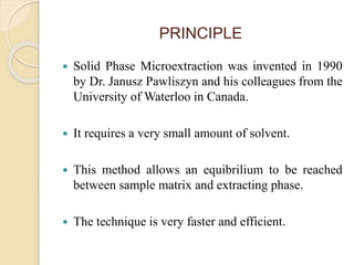 Advanced methods of extraction | PPTX