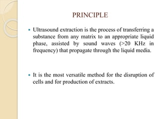 Advanced methods of extraction | PPTX