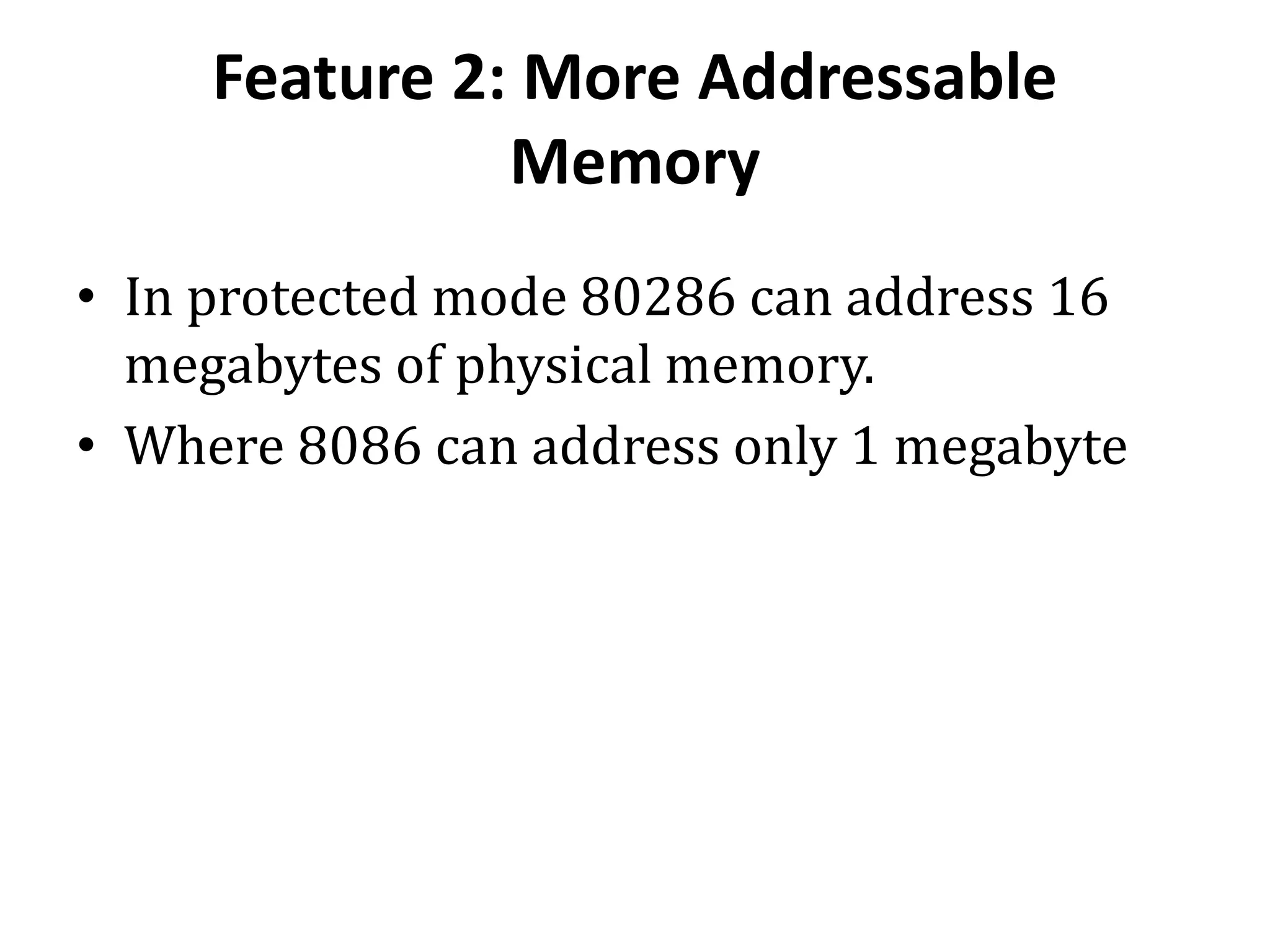 ADVANCED MICROPROCESSORS featuers, block diagram and register ...