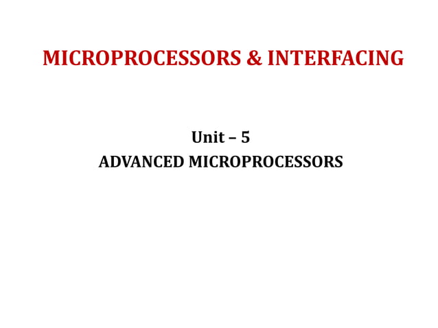 ADVANCED MICROPROCESSORS featuers, block diagram and register organization.ppt