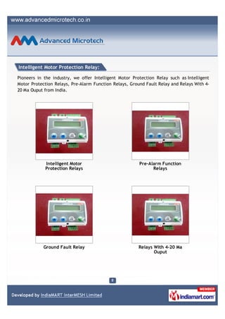 Advanced Microtech, Surat, Product Range Relays | PDF