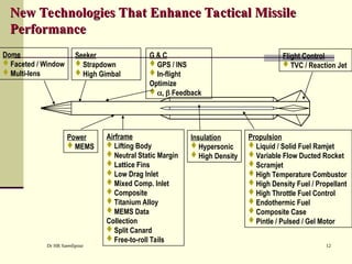ADVANCED_MISSILE_DESIGN. Lecture courses PPT | PPT