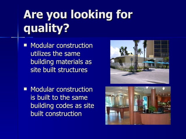 Advanced Modular Structures | PPT