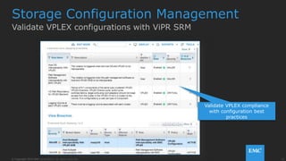 EMC VIPR SRM Advanced monitoring & reporting for vplex environments | PPTX