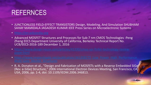 Advanced mosfet architectures | PPTX | Physics | Science