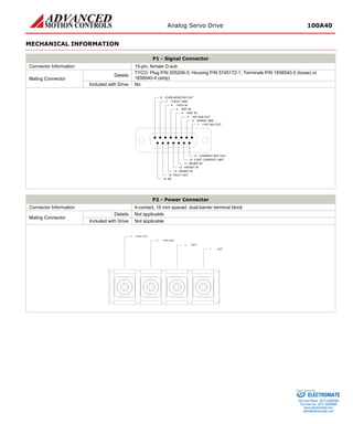 Advanced motion controls 100a40 | PDF