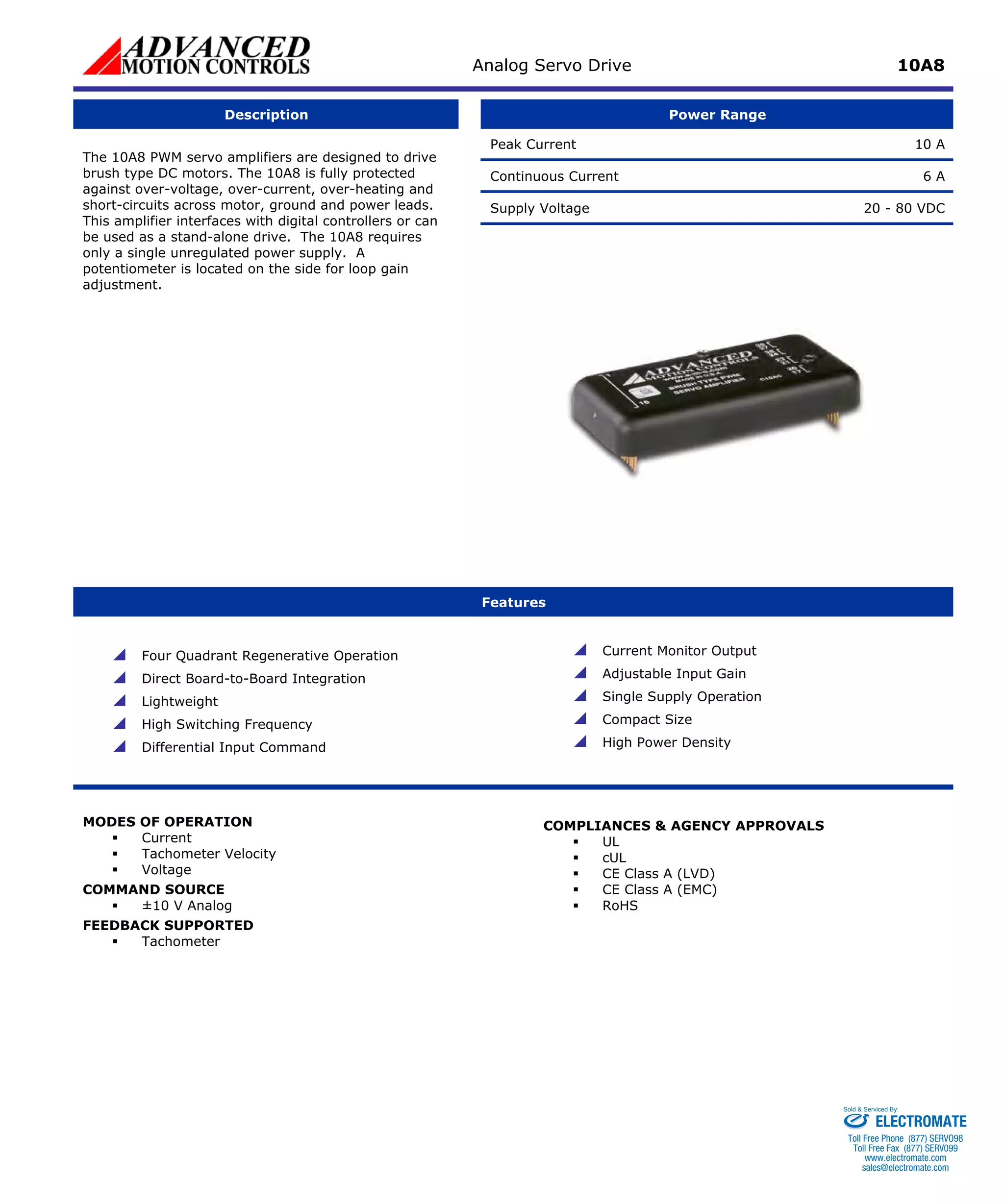 Advanced motion controls 10a8 | PDF