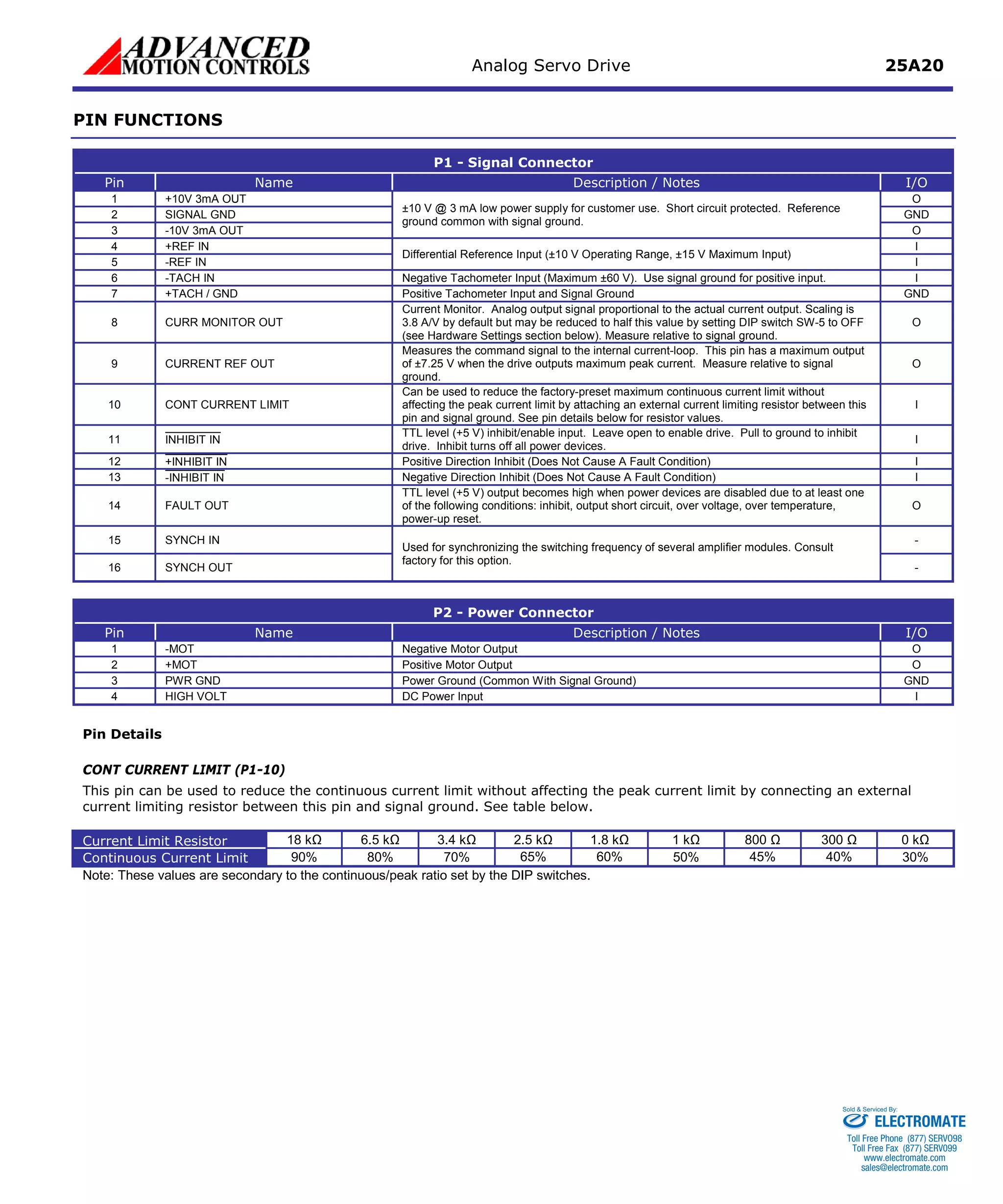 Advanced motion controls 25a20 | PDF | Computer Peripherals | Computing