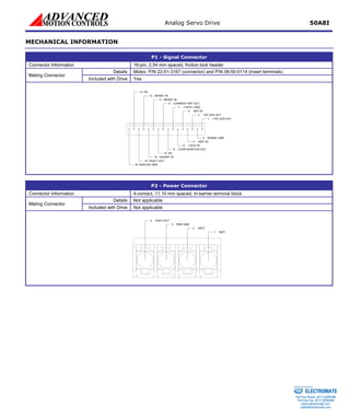 Advanced motion controls 50a8i | PDF