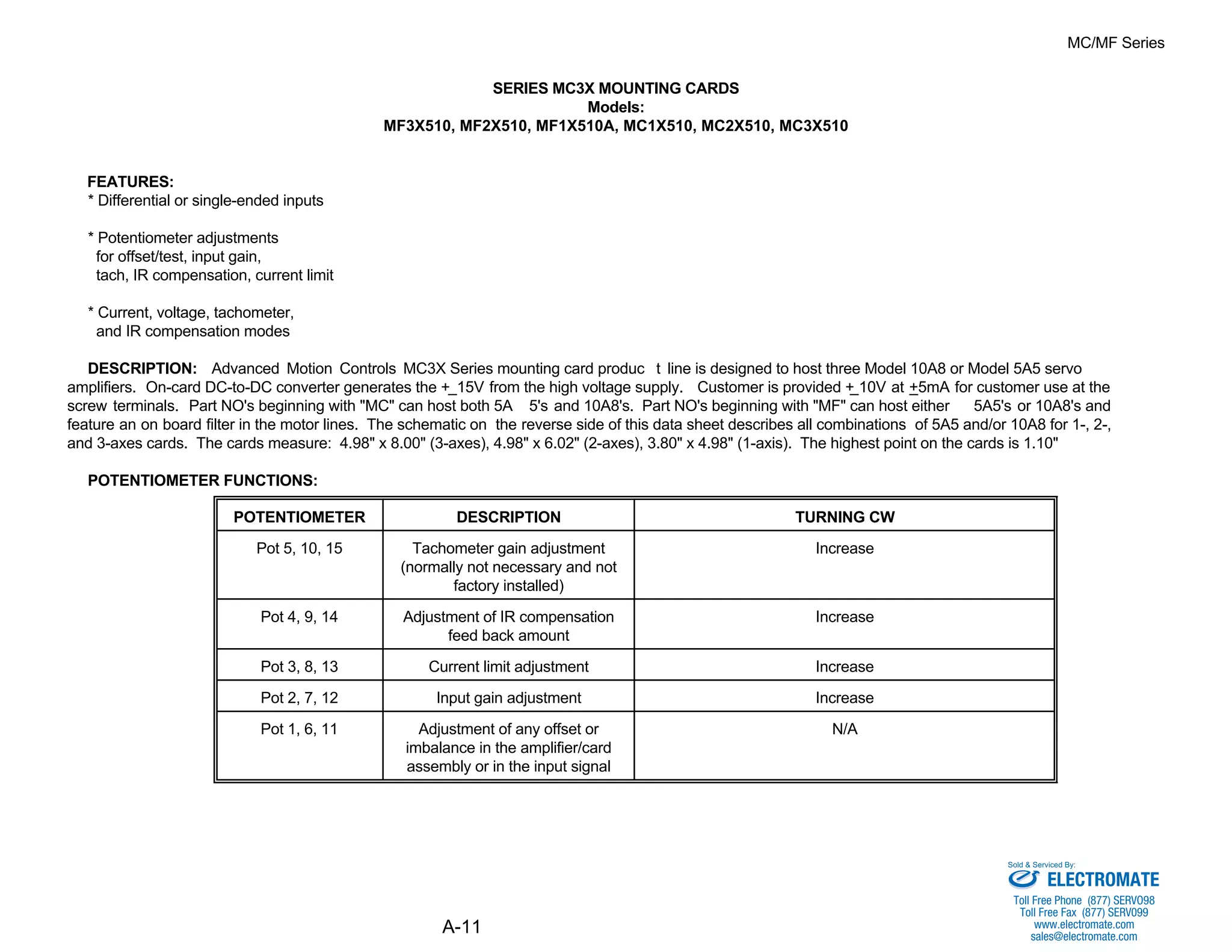 Advanced Motion Controls 5a5 Pdf Computer Peripherals Computing