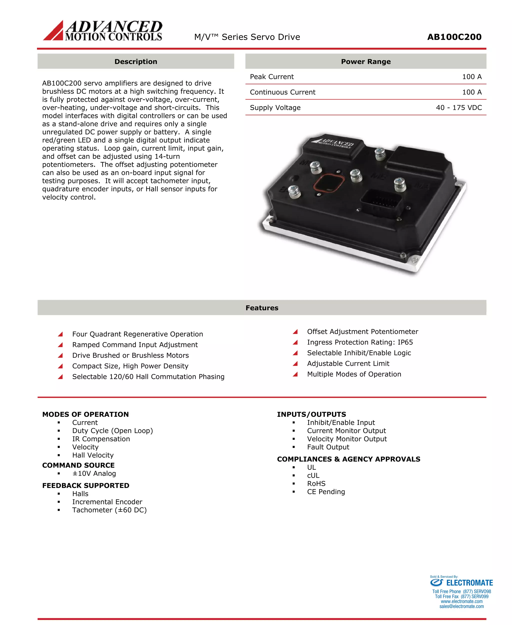Advanced motion controls ab100c200 | PDF | Computer Peripherals | Computing
