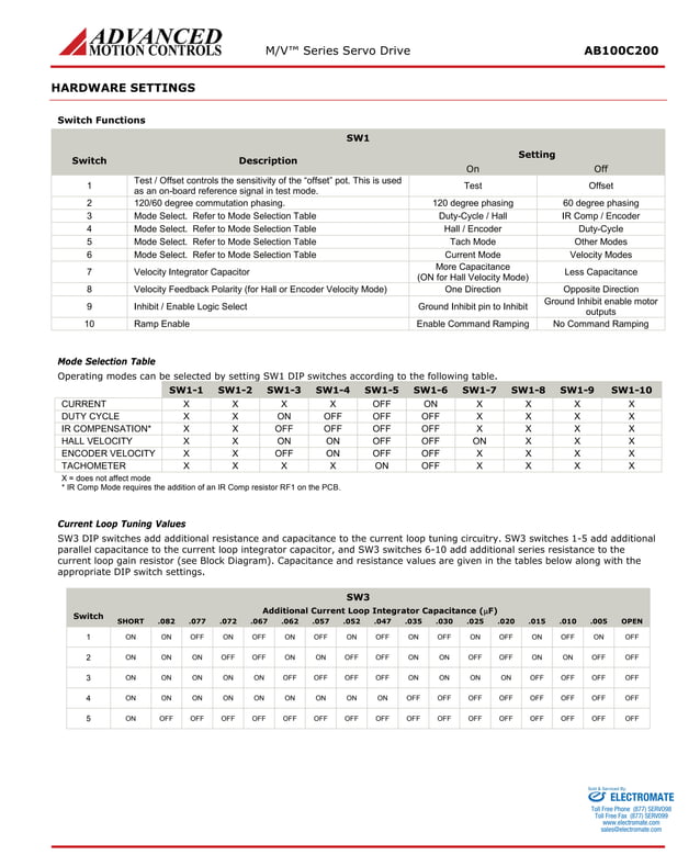 Advanced motion controls ab100c200 | PDF | Computer Peripherals | Computing
