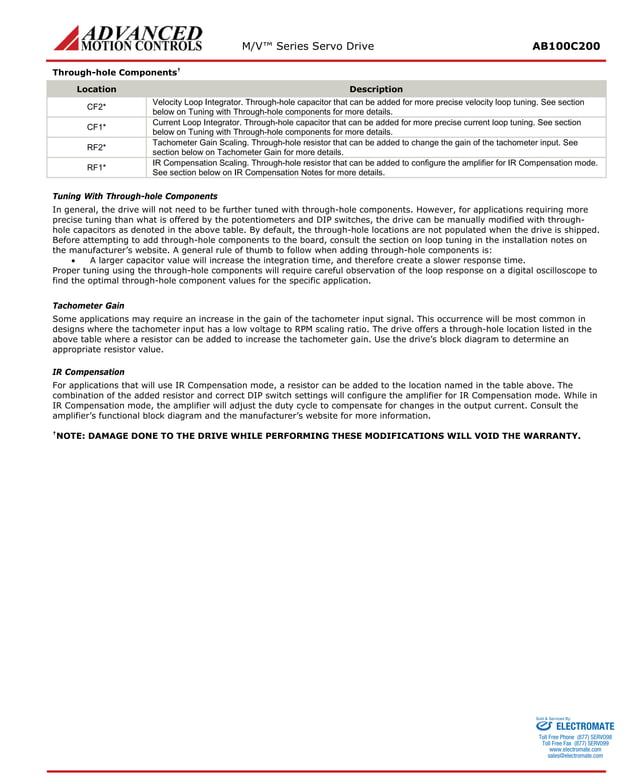 Advanced motion controls ab100c200 | PDF | Computer Peripherals | Computing