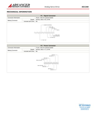 Advanced motion controls az12a8 | PDF