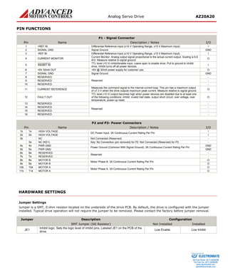Advanced motion controls az20a20 | PDF