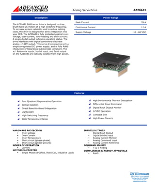 Advanced motion controls az20a8i | PDF