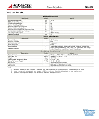 Advanced motion controls azb60a8 | PDF | Computer Peripherals | Computing