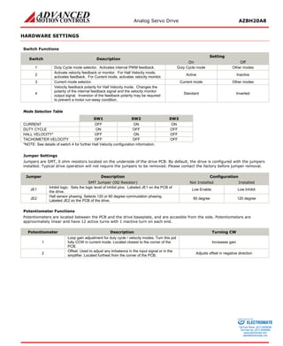 Advanced motion controls azbh20a8 | PDF