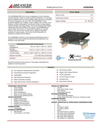 Advanced motion controls azxbh8a8 | PDF
