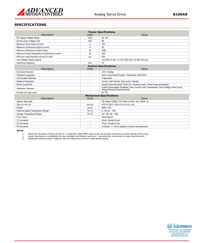 Advanced motion controls b100a8 | PDF | Computer Peripherals | Computing