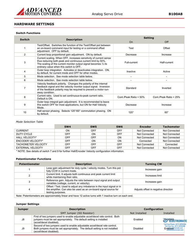 Advanced motion controls b100a8 | PDF | Computer Peripherals | Computing