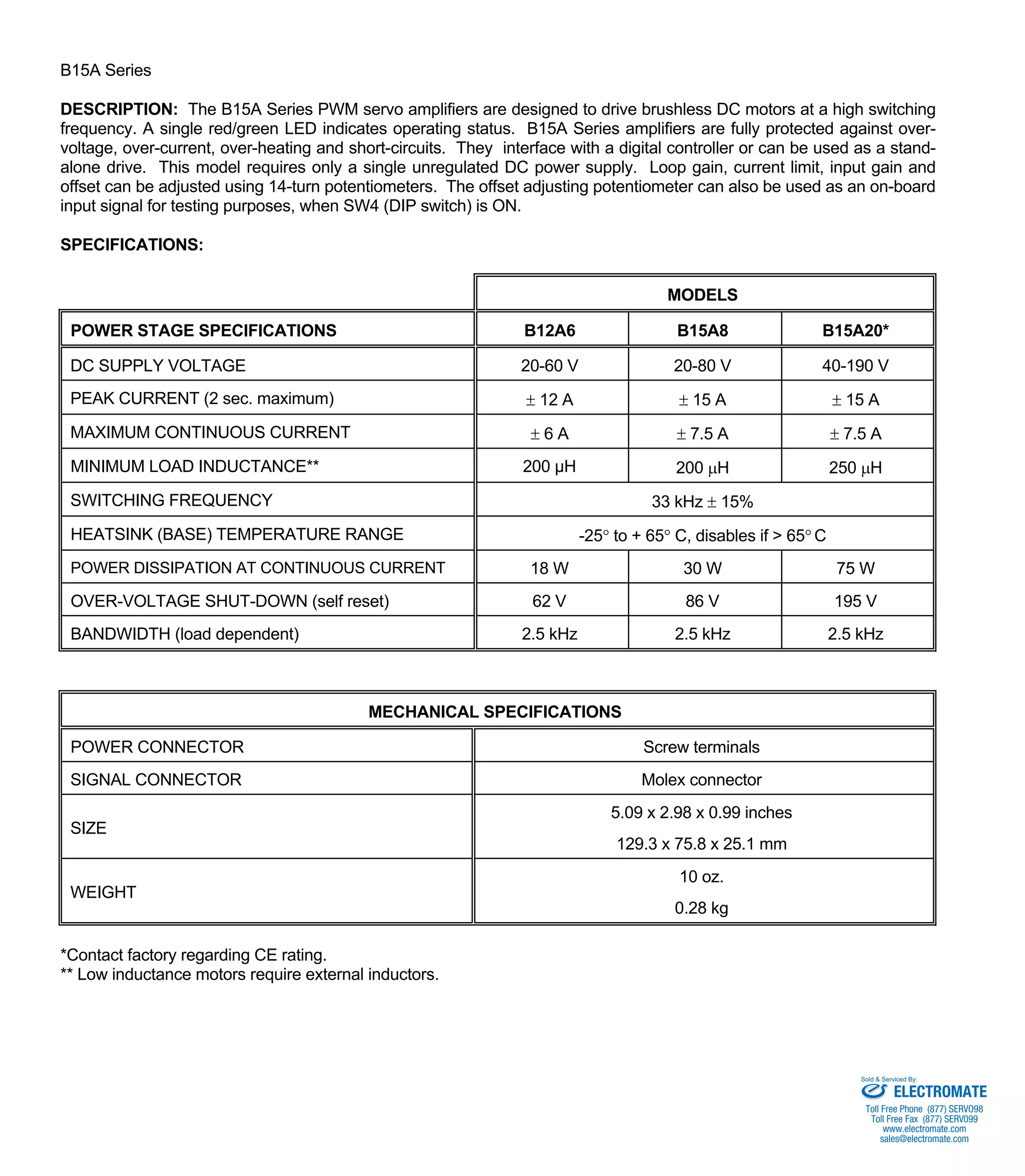 Advanced motion controls b15a20 | PDF