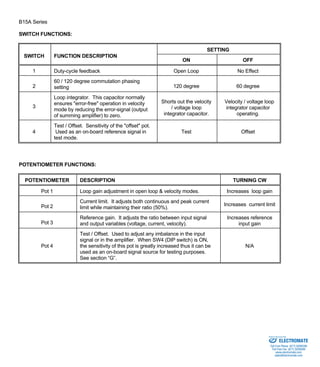 Advanced motion controls b15a20 | PDF