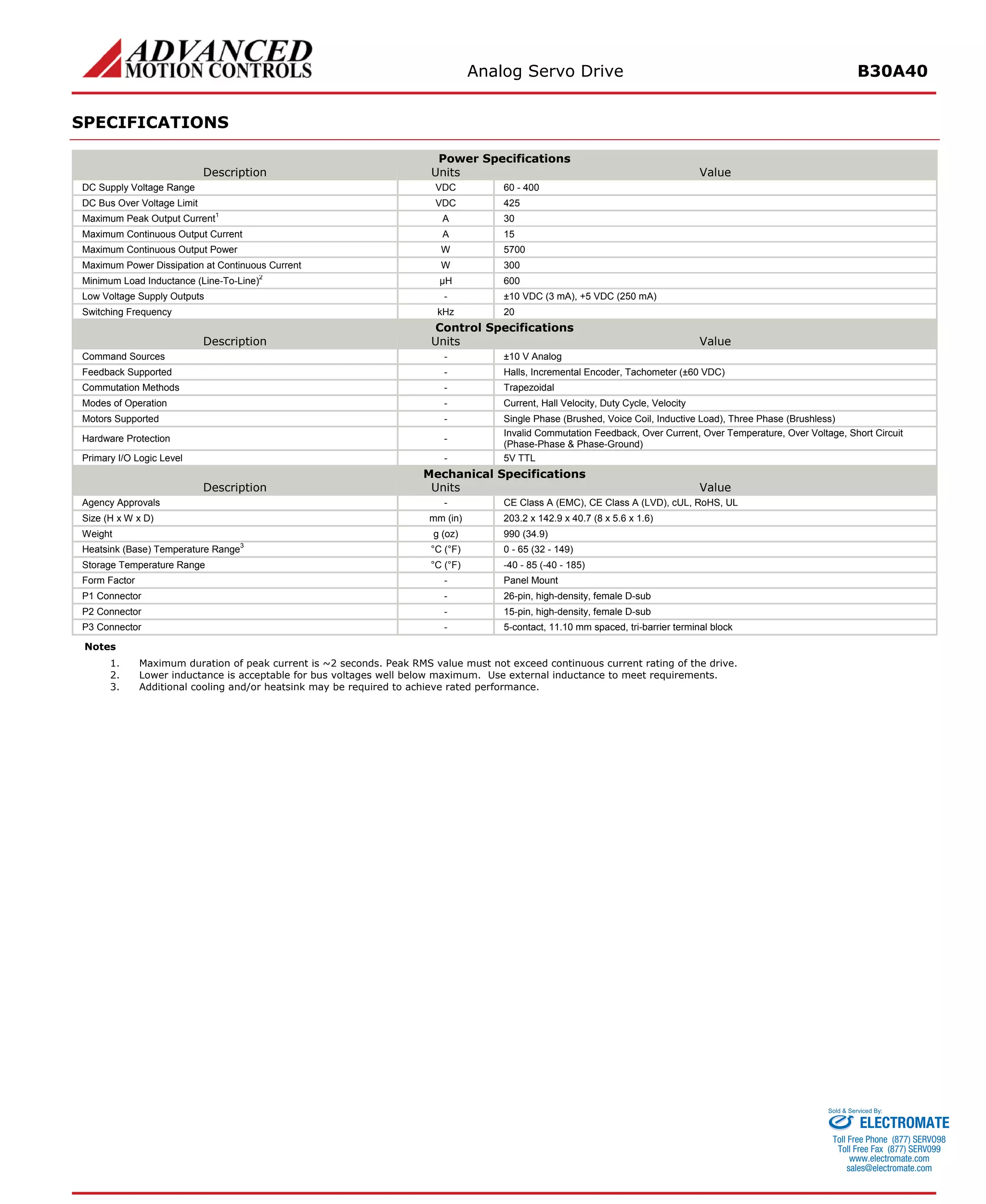 Advanced motion controls b30a40 | PDF | Computer Peripherals | Computing