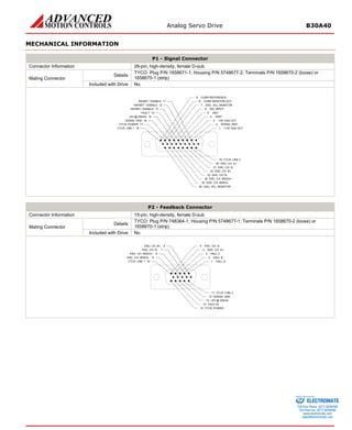 Advanced motion controls b30a40 | PDF
