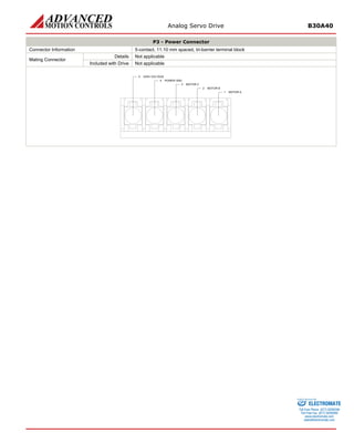 Advanced motion controls b30a40 | PDF