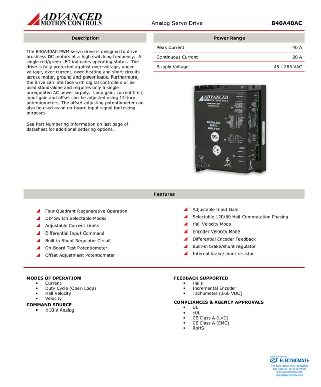 Advanced motion controls b40a40ac | PDF