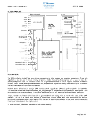 Advanced motion controls dc201r30a40nac | PDF