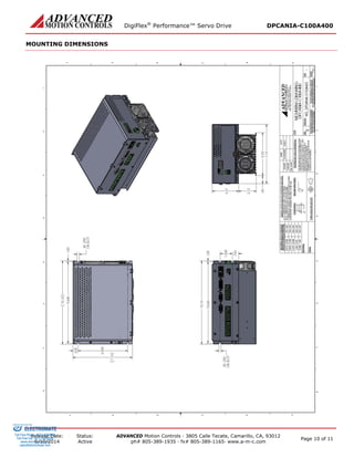 Advanced motion controls dpcania c100a400 | PDF